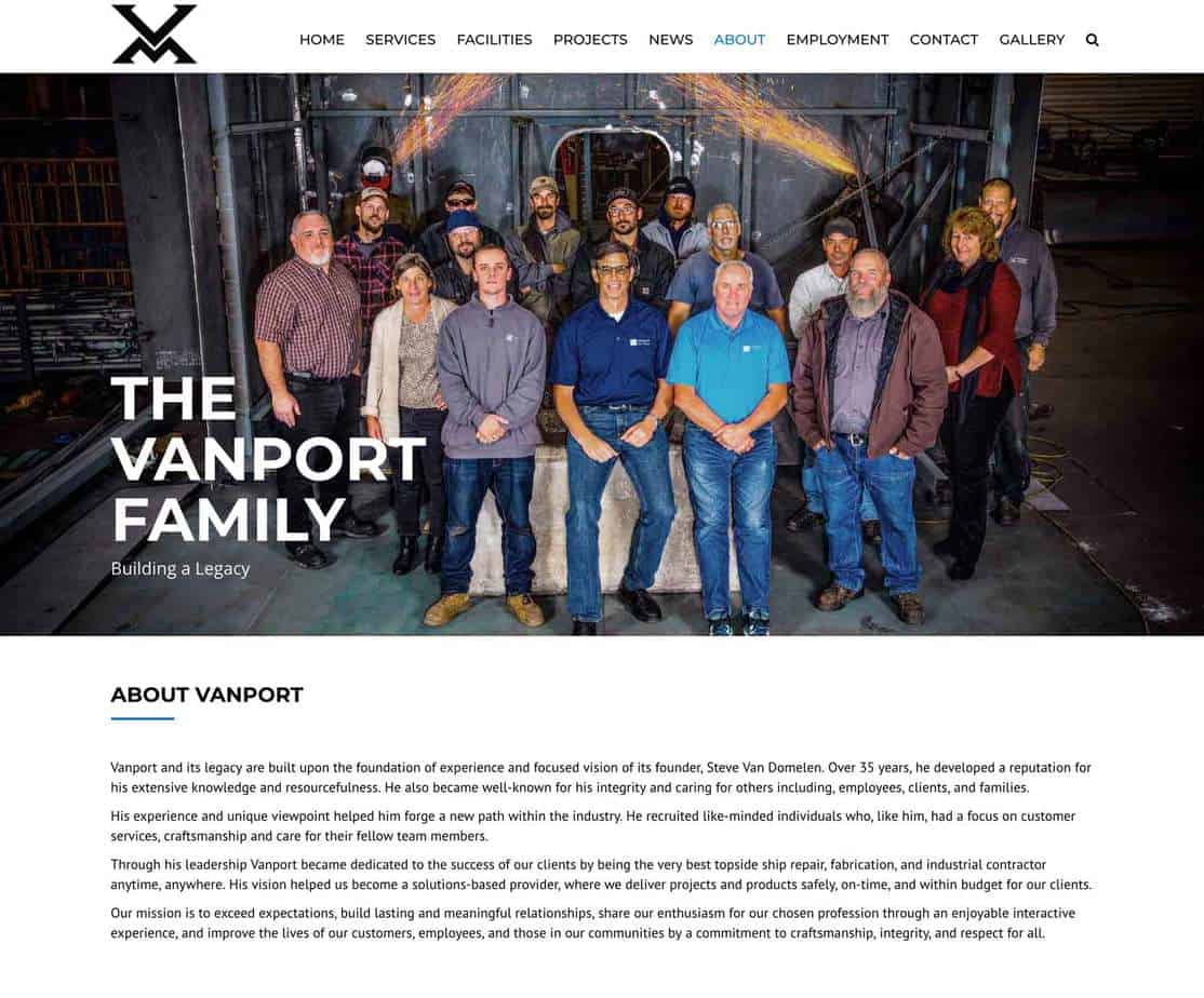 Our New Website – Vanport