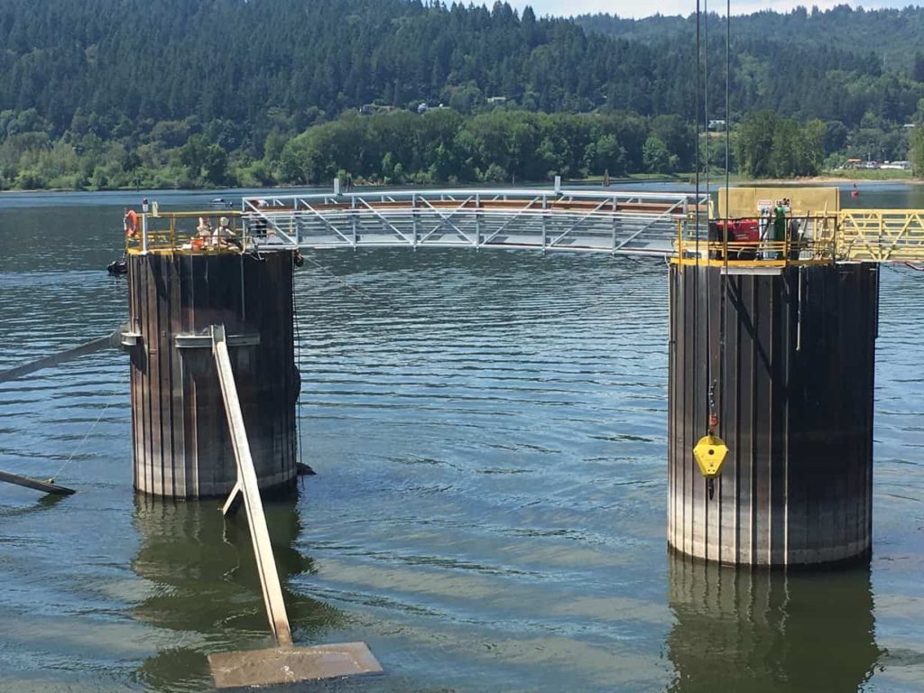Pedestrian Bridge Install – Vanport